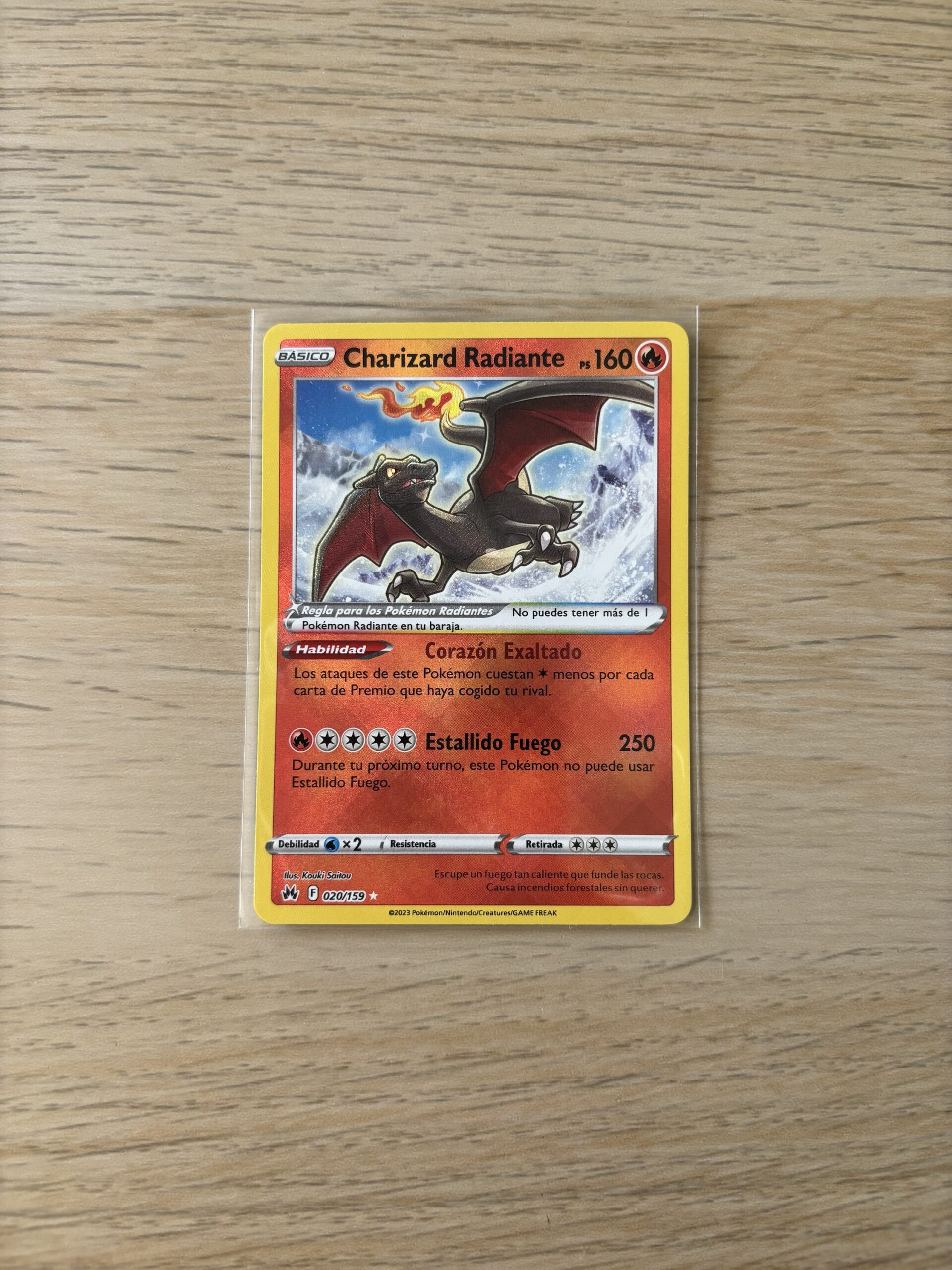 Charizard Radiante Crown Zenith (ESP) 020/159 Pokemon TCG – HOMURA CARDS